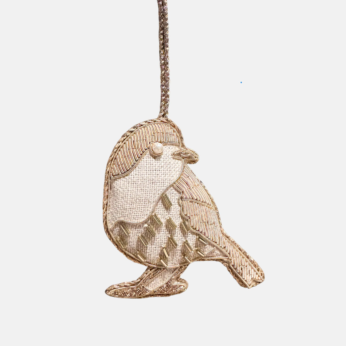 Beaded Robin Tree Decoration – honeybee blooms